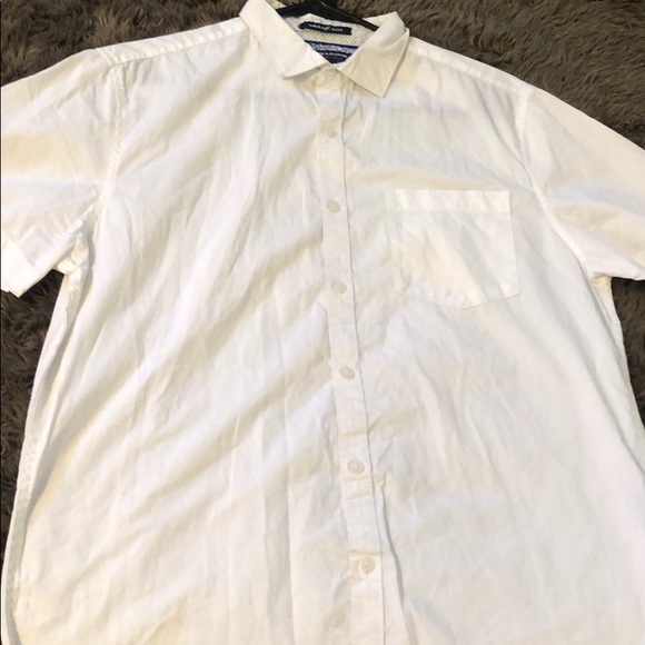 Shirts | Plain White Button Up Tee | Poshmark